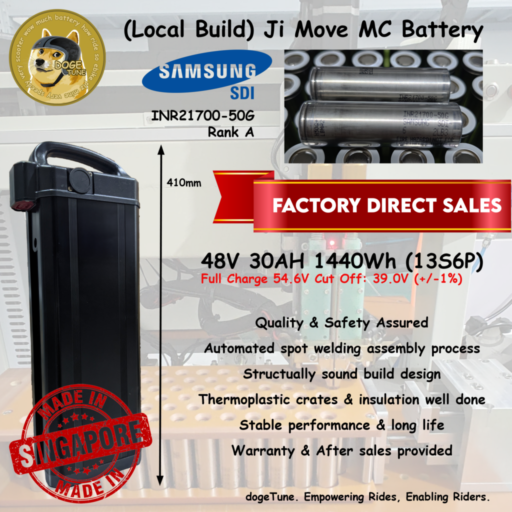 48v 30ah Samsung 21700 Li-ion Battery Pack For Ji-Move MC - dogeTune
